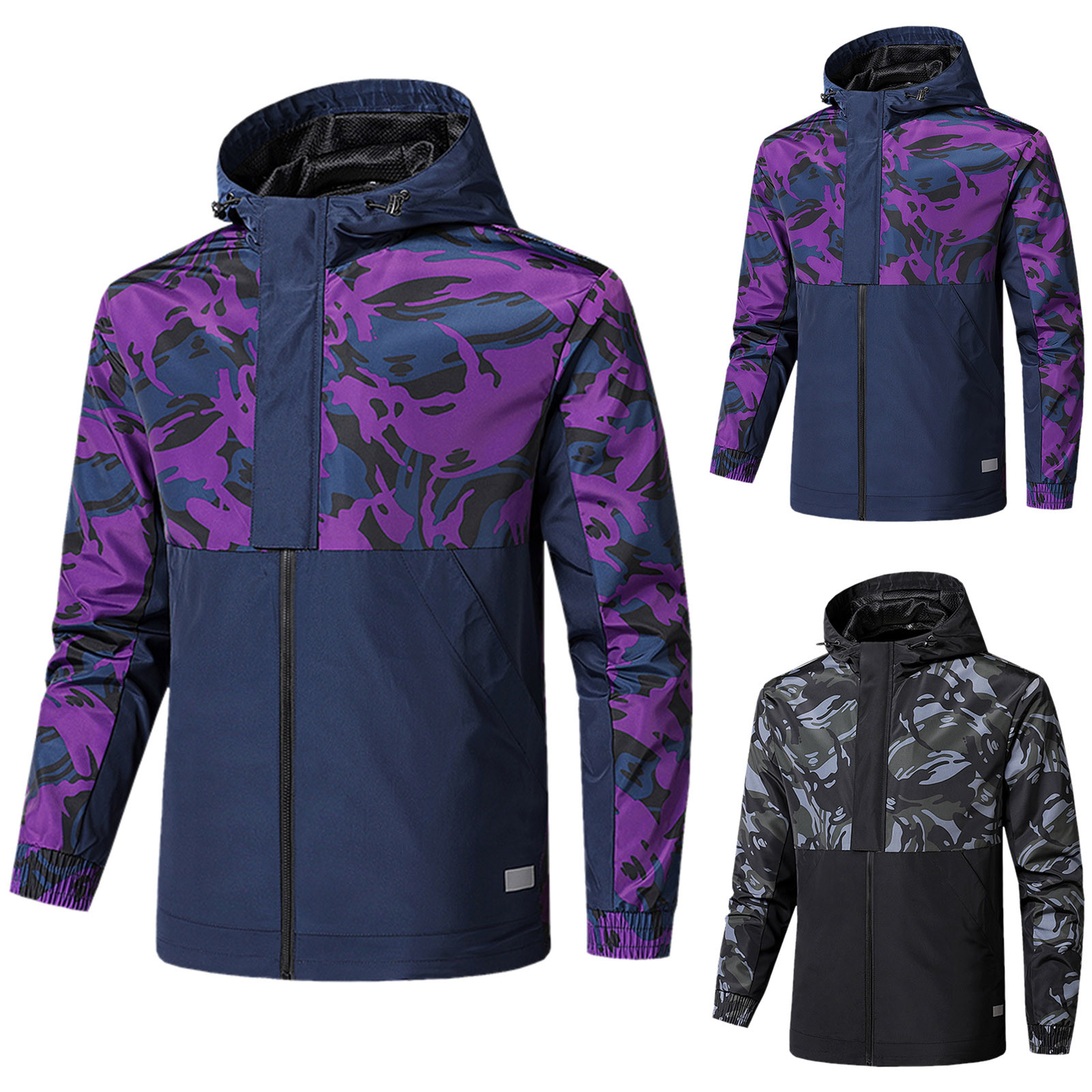 TJUJUSO Men's Jacket Water Resistance Hooded Winter Coats For Men ...