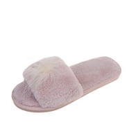 Ecetana Cozy Slippers for Women Indoor and Outdoor Fuzzy House Shoes with Memory Foam - Walmart.com