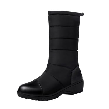 Men's 16" Engineer Zipper Biker Boot Black - Walmart.com