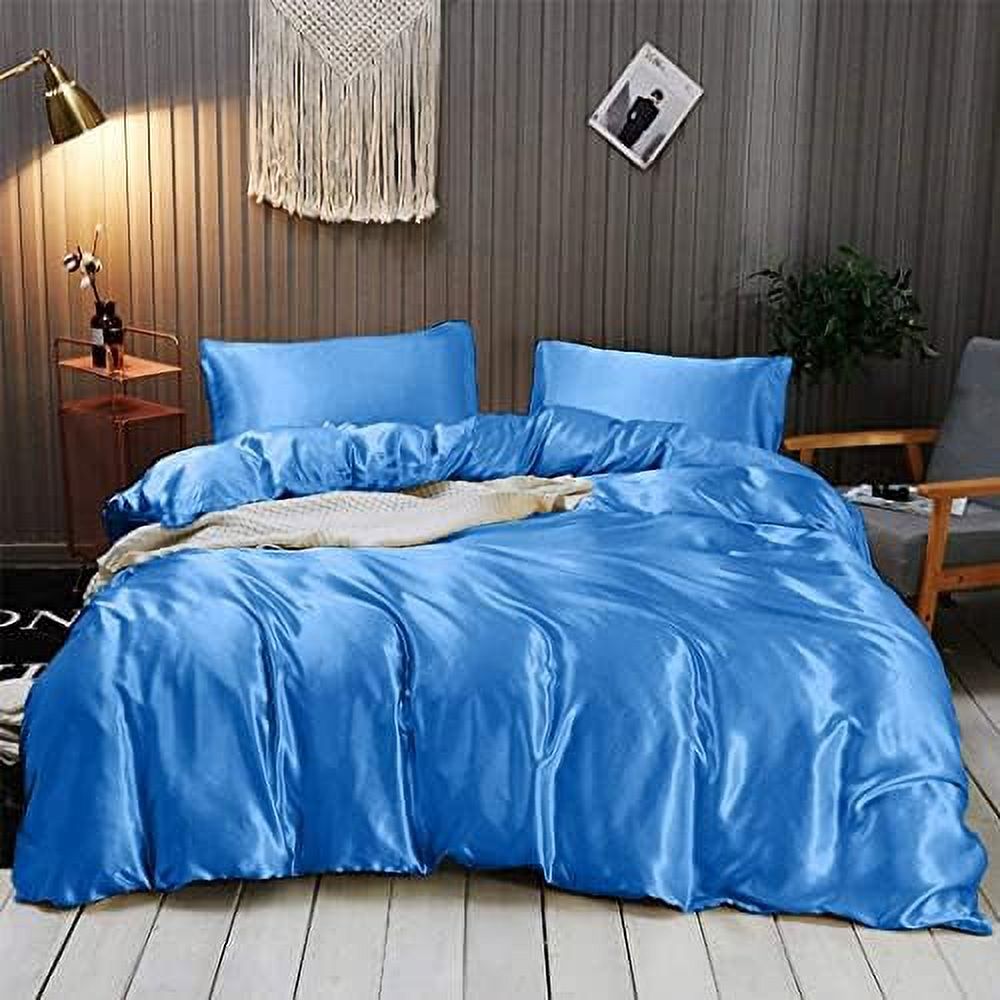 Tjunbolife Silk Satin Sheets 1 Silk Fitted Sheet With 15 Inch Deep