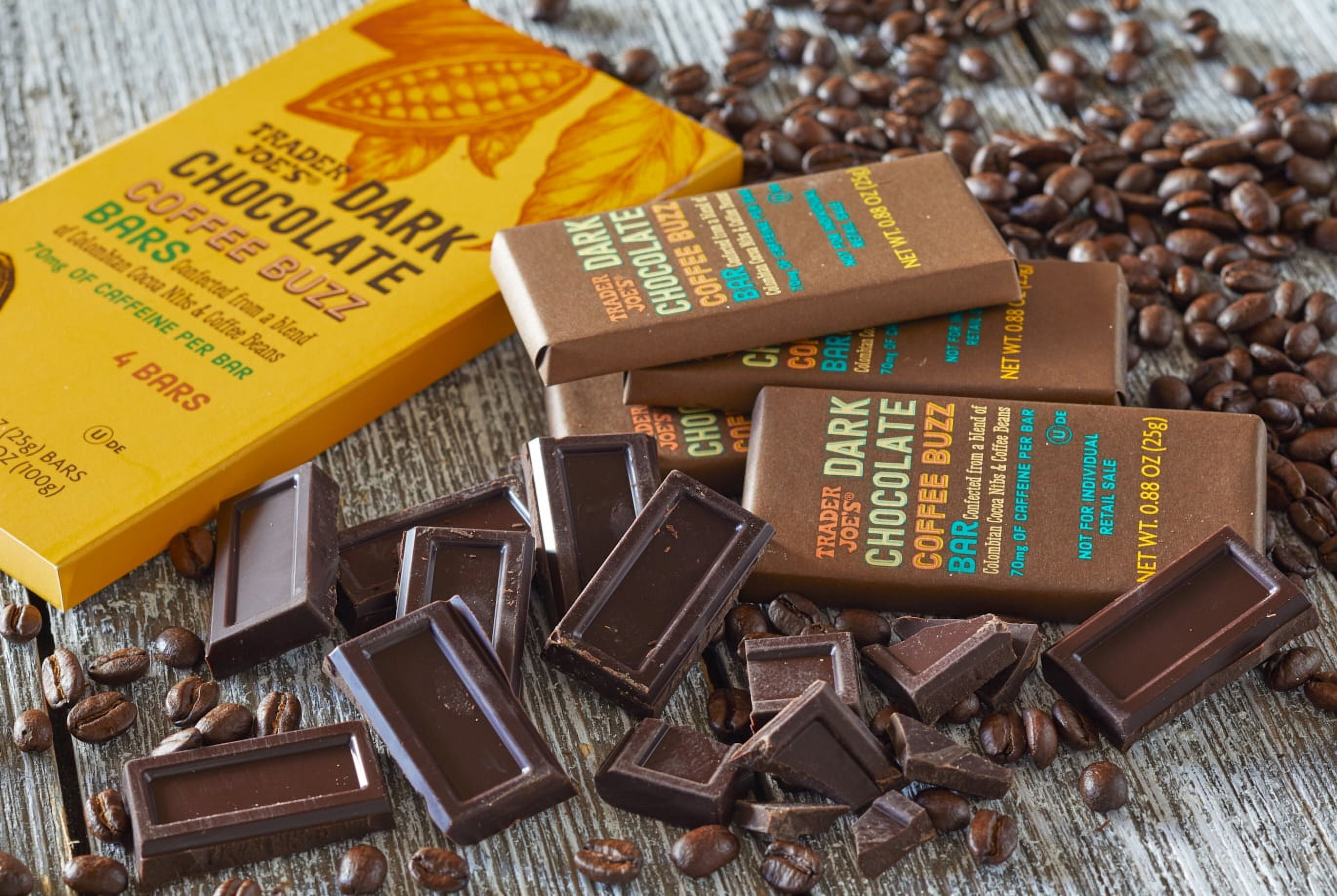 TJs Dark Chocolate Coffee Buzz Bar 3.5 Oz - Pack of 5 - Walmart.com