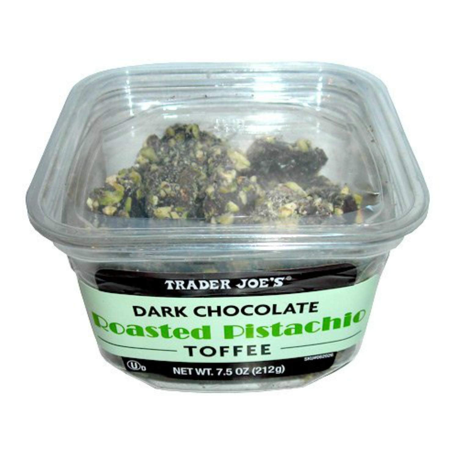 TJs Dark Chocolate Roasted Pistachio Toffee, 7.5 oz. - Walmart Business ...
