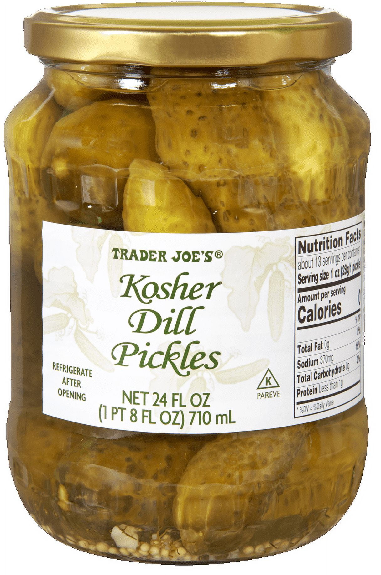 Pack of 3 - TJs Kosher Dill Pickles 24 Fl Oz - Walmart.com