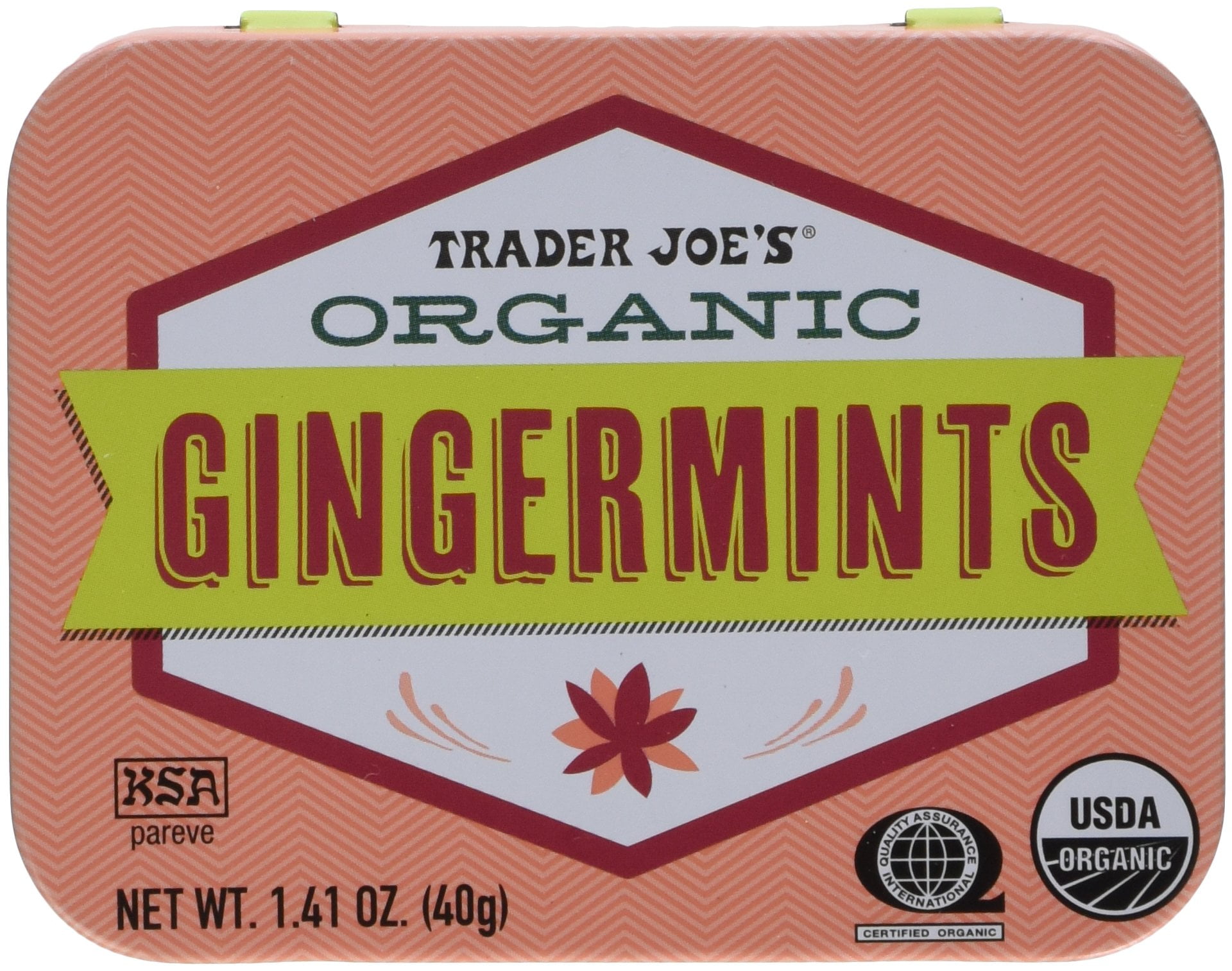 TJs Organic Gingermints 40g., 50 Mints (Pack of 2) - Walmart.com