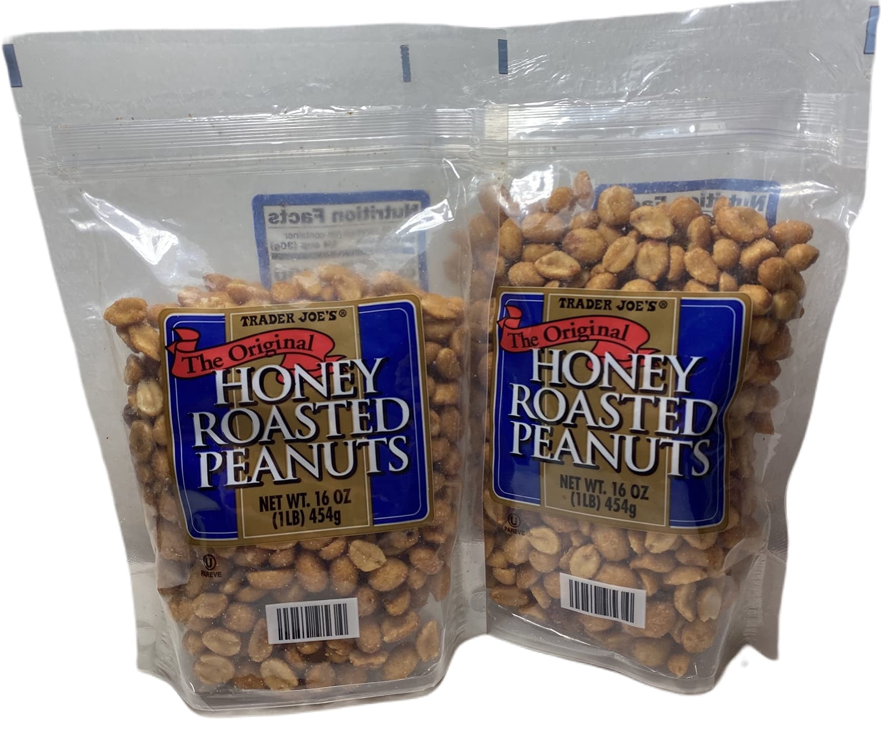 TJs Original Honey Roasted Peanuts, 1 lb - PACK OF 2 - Walmart.com