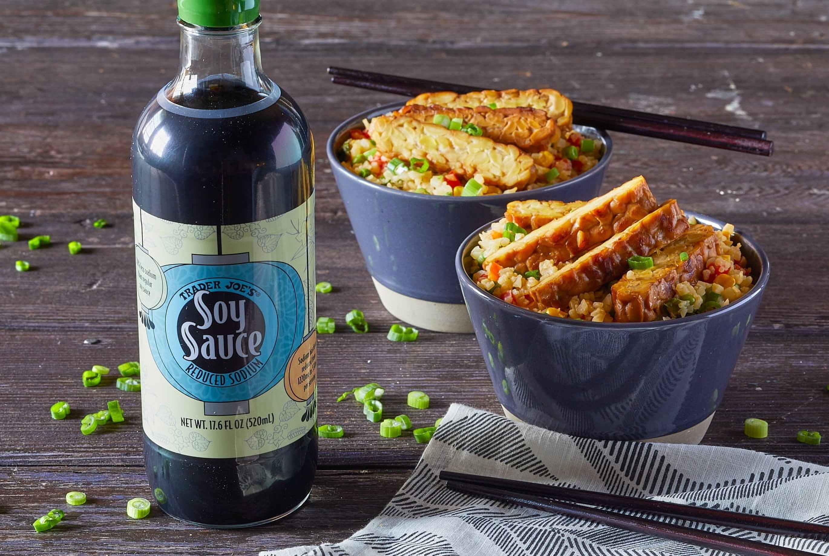 Pack of 2 - TJs Soy Sauce Reduced Sodium 17.6 Fl Oz - Walmart.com