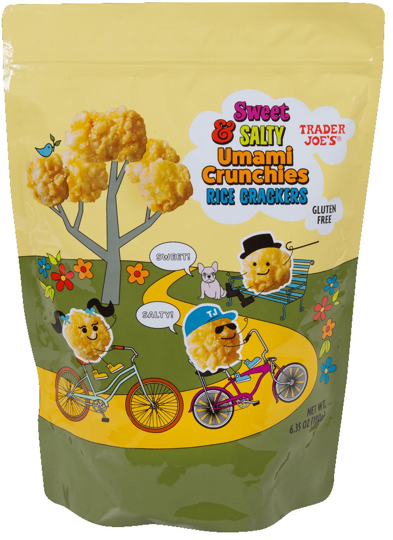 TJs Sweet & Salty Umami Crunchies Rice Crackers 6.35 Oz - Pack of 5 ...