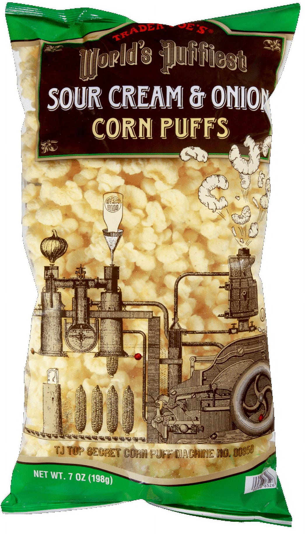 Pack of 3 - TJs World's Puffiest Sour Cream & Onion Corn Puffs 7 Oz ...