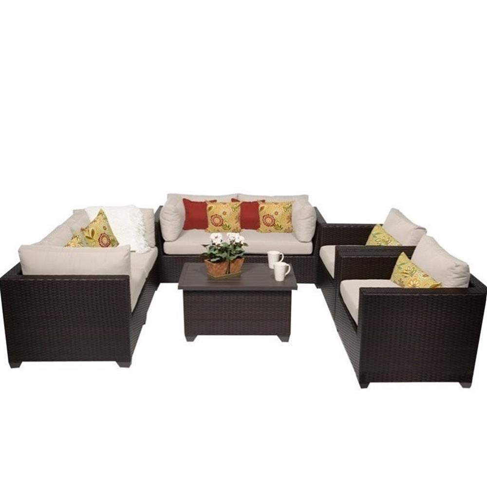 TK Classics Belle 7 Piece Outdoor Wicker Sofa Set 07c in Beige ...