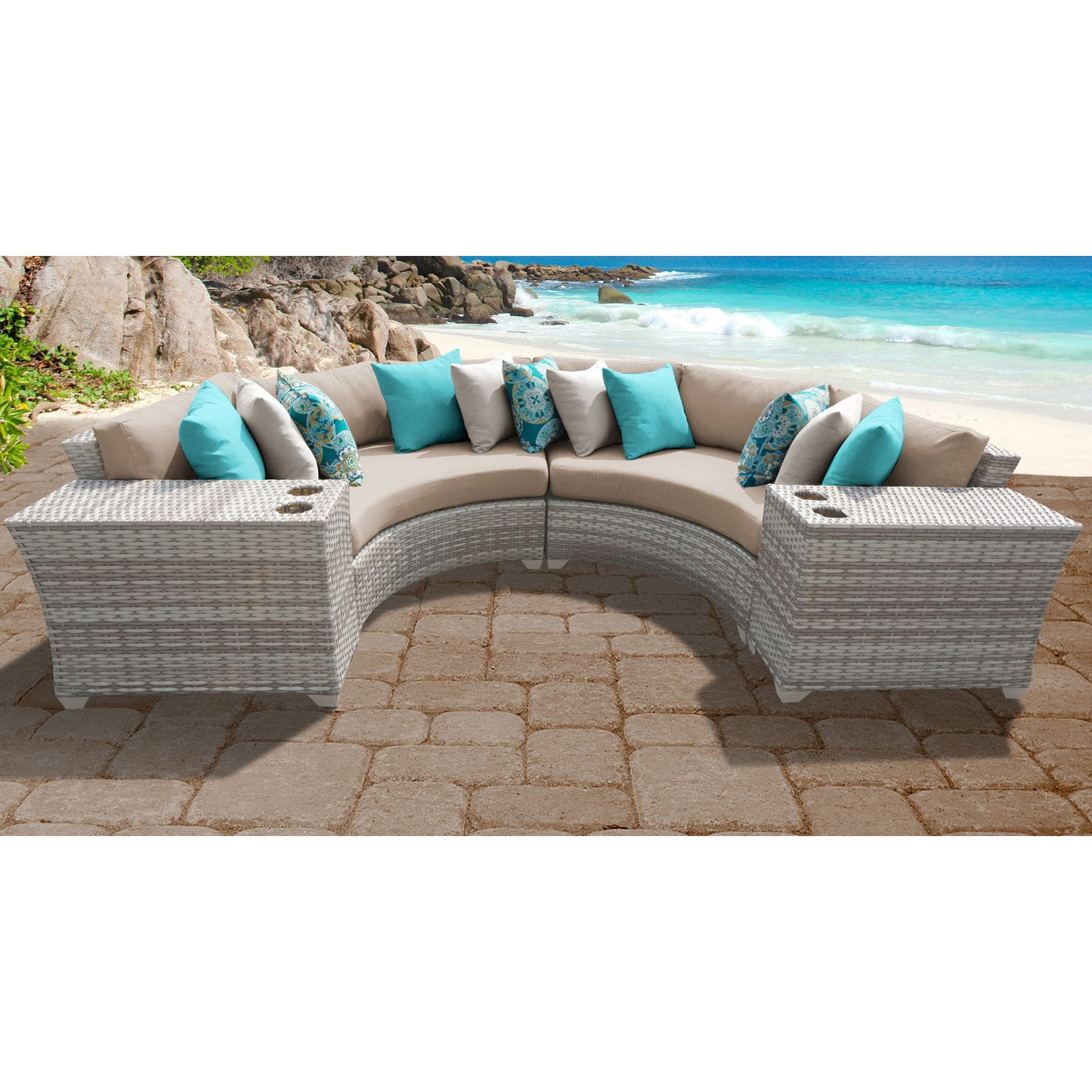 TK Classics Fairmont 04c Outdoor Sectional Sofa - Walmart.com