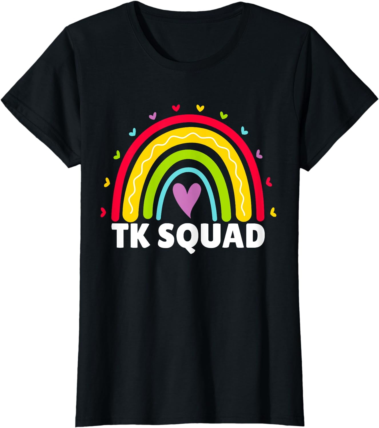 TK Squad Rainbow Transitional Kindergarten Teacher Cute TK T-Shirt ...