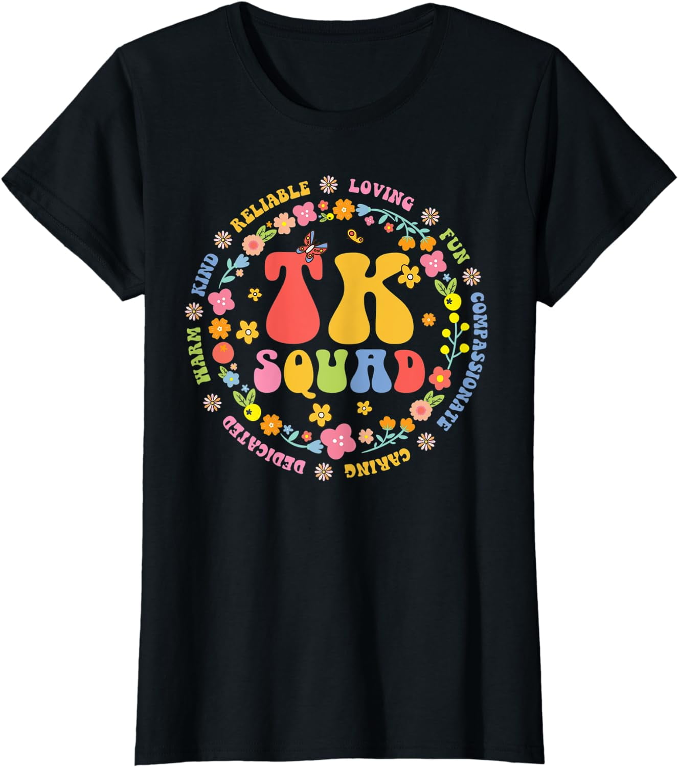 TK Squad Transitional Kindergarten Back To School Teacher T-Shirt ...