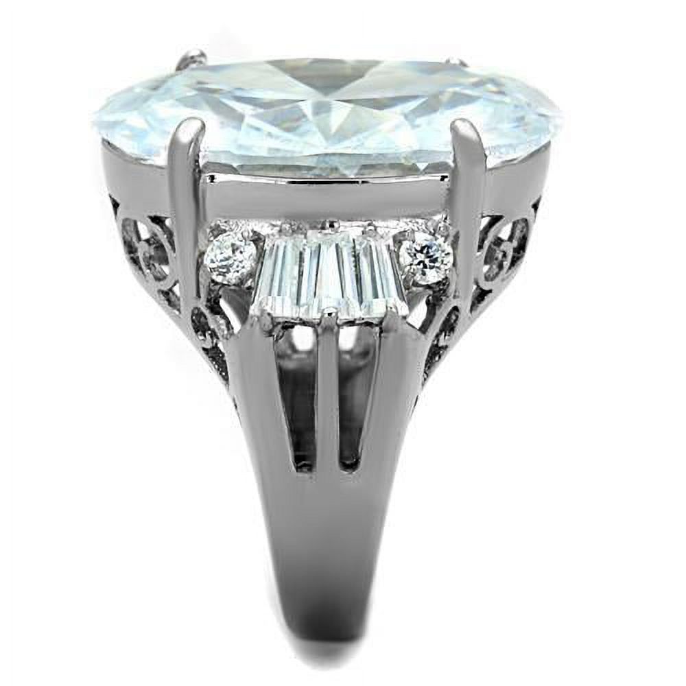 TK1747 - High polished (no plating) Stainless Steel Ring with AAA Grade ...