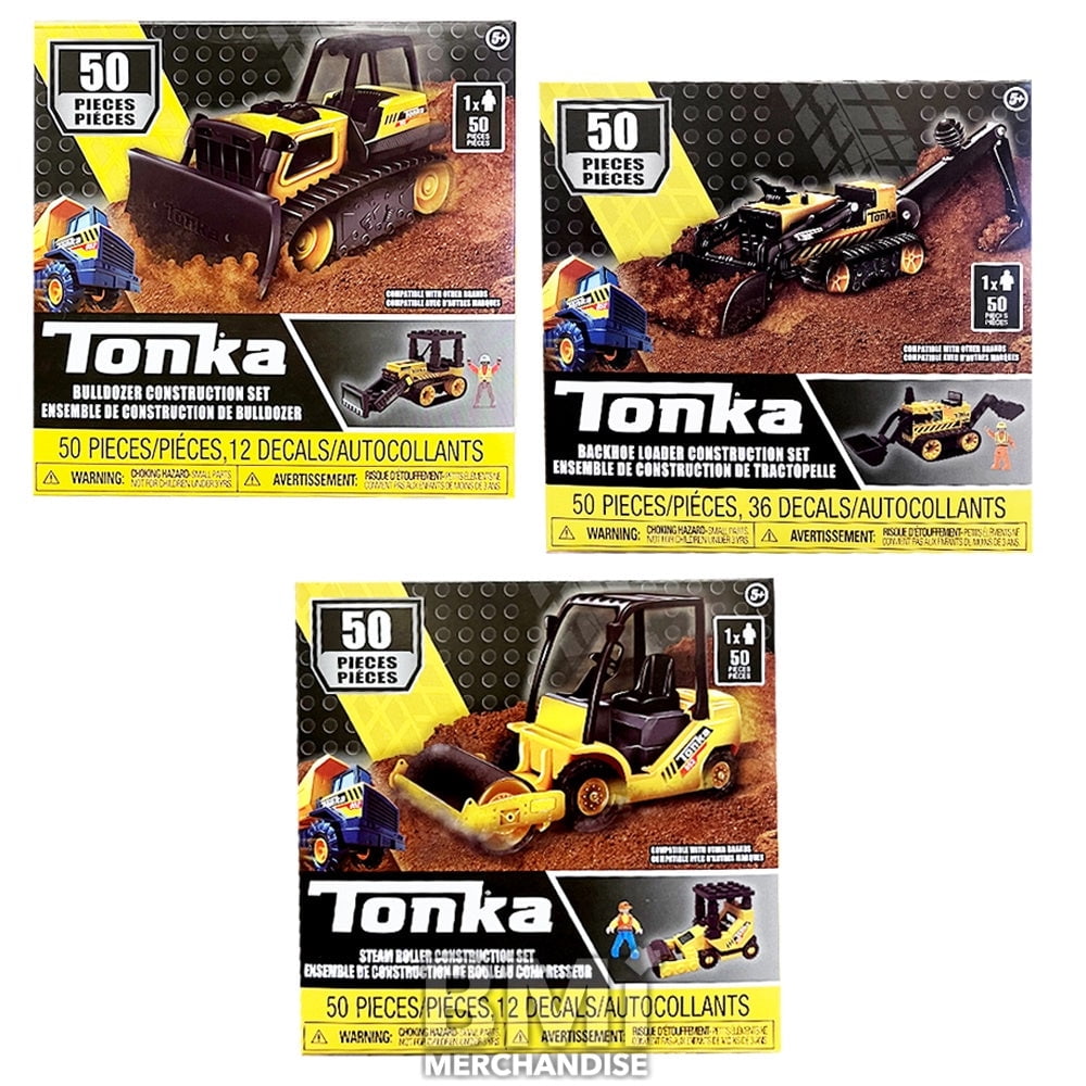 Tonka Steam Roller Construction Set, TK3521-02, 50 Pieces - Walmart.com