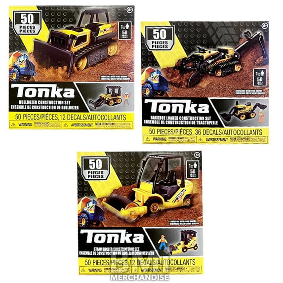 Tonka Steam Roller Construction Set, TK3521-02, 50 Pieces - Walmart.com