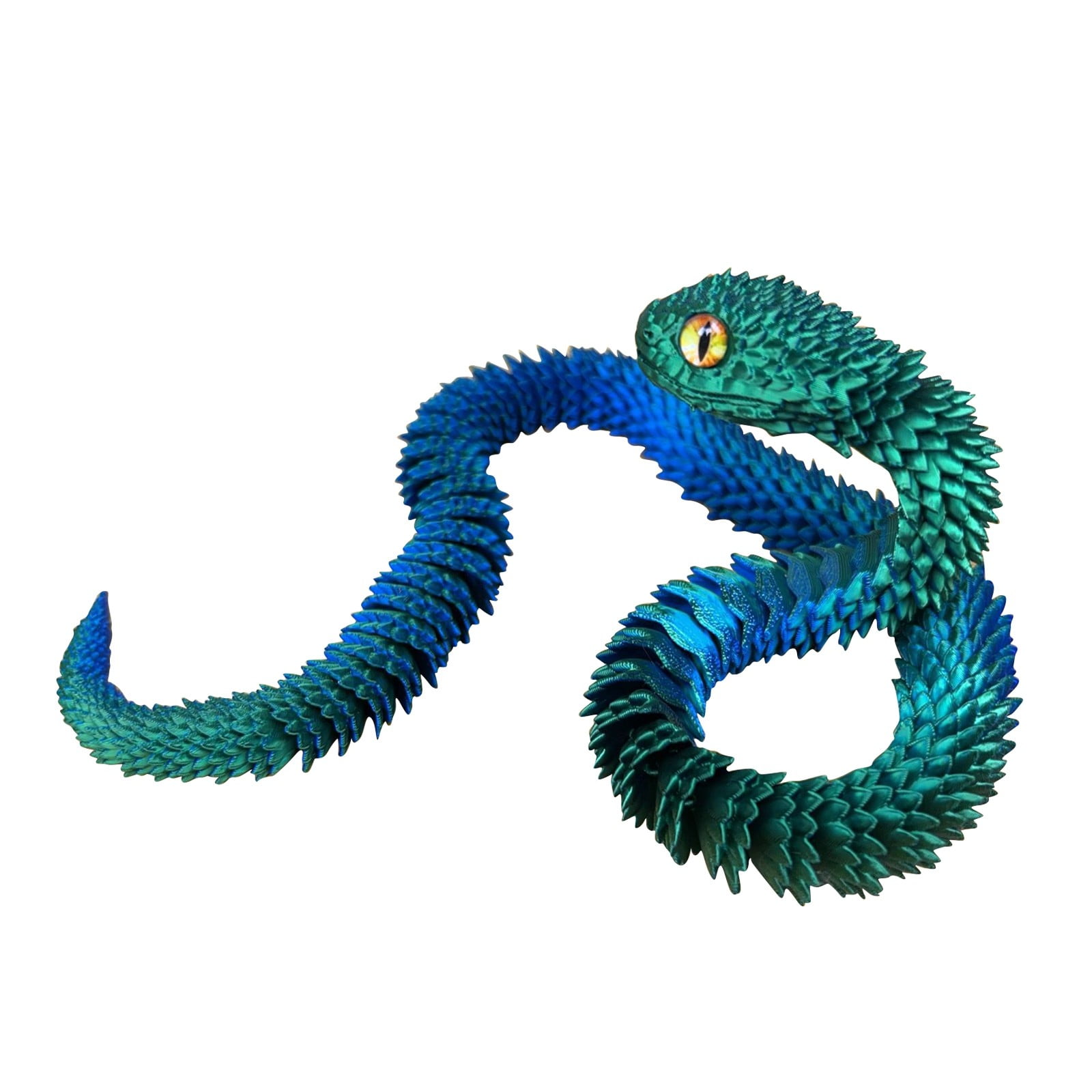 TKBABEUE 3D Printed Animals, 29.52 Inch 3D Printed Snake Pet Movable ...