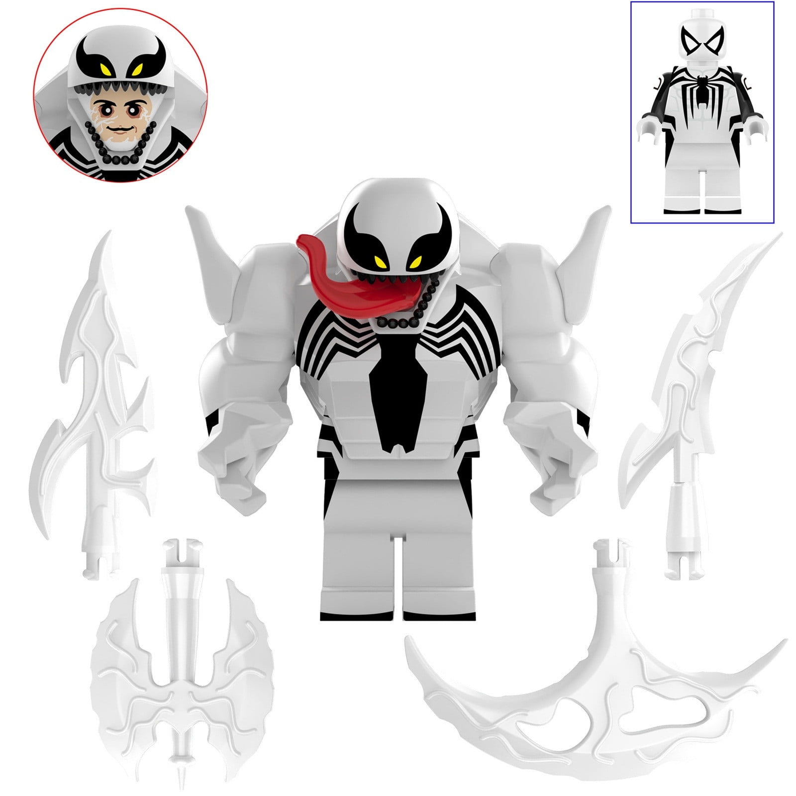 TKBABEUE Venom Building Blocks Venom Build A Figure Venom Toys for Boys ...