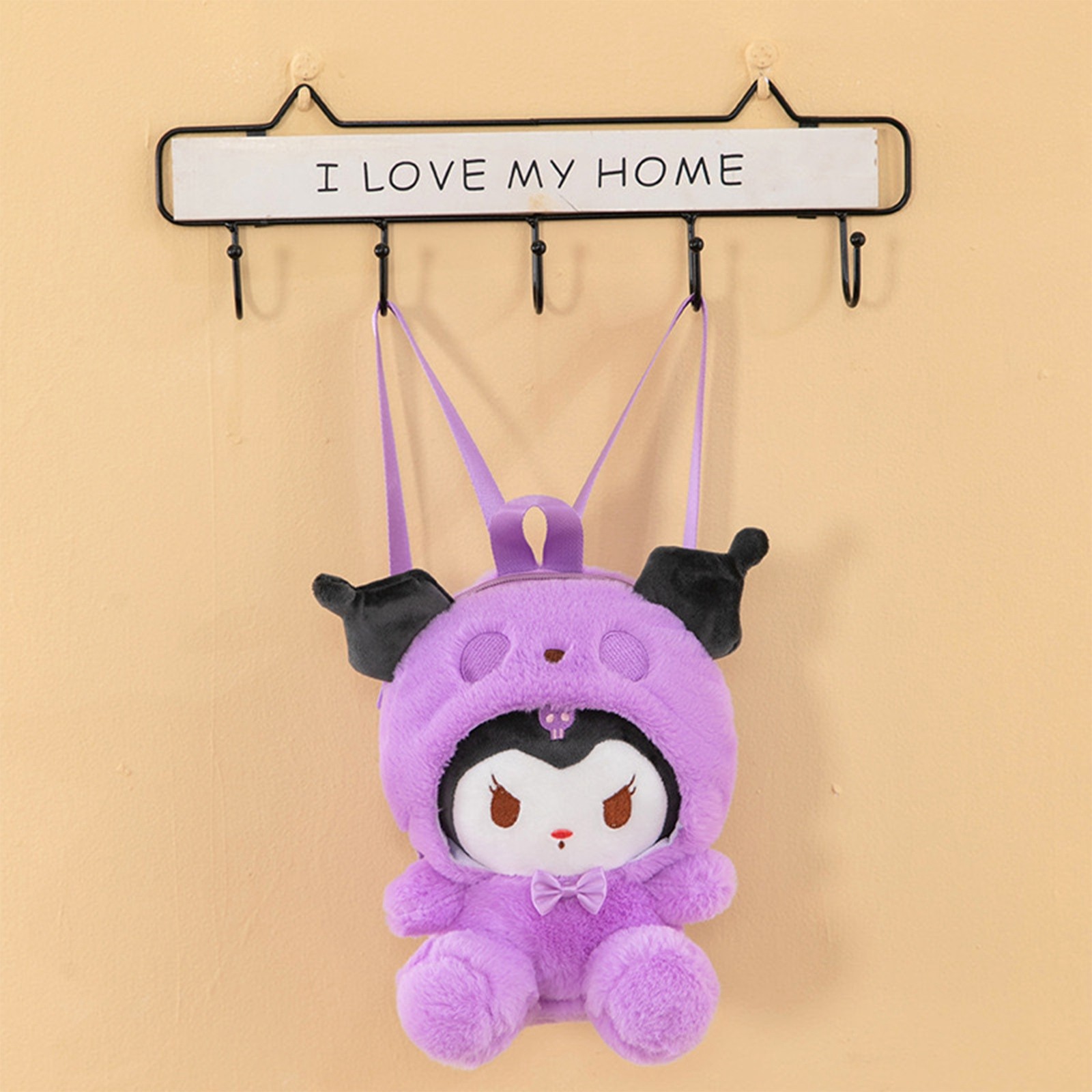 TKBABEUE Xmas Gifts for Kids Kuromi Plush Skip Hop Backpack for Kids, 9 ...