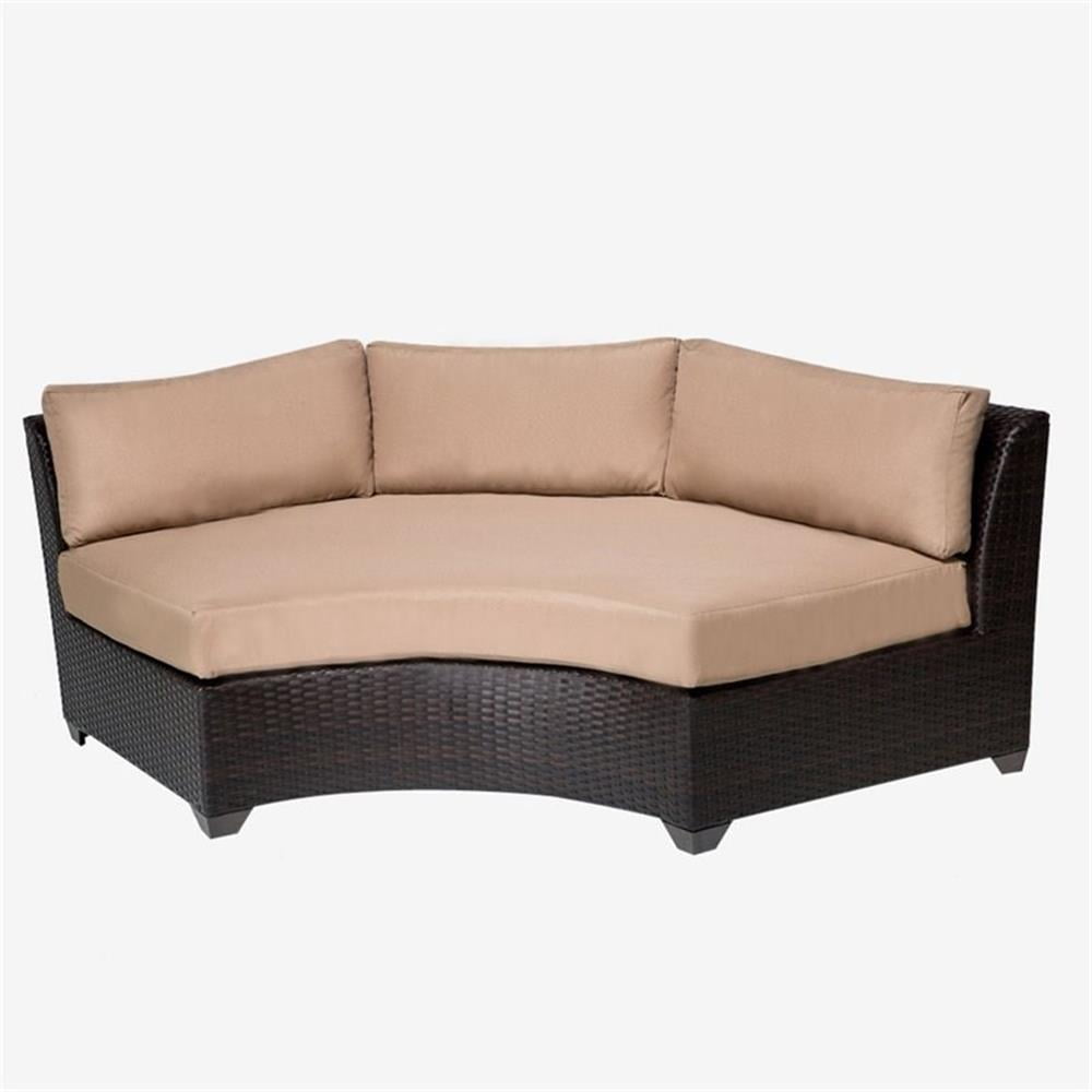 TKC Barbados Curved Armless Patio Sofa - Walmart.com