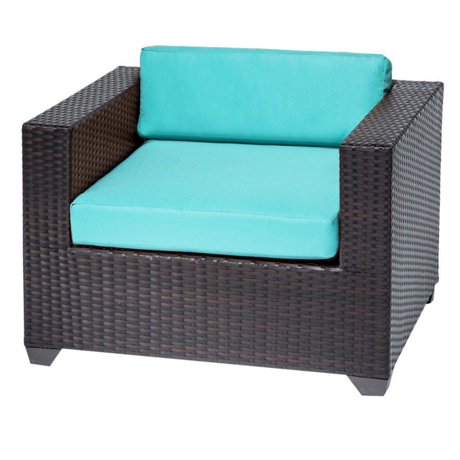 TKC Belle Outdoor Wicker Club Chair in Aruba - Walmart.com