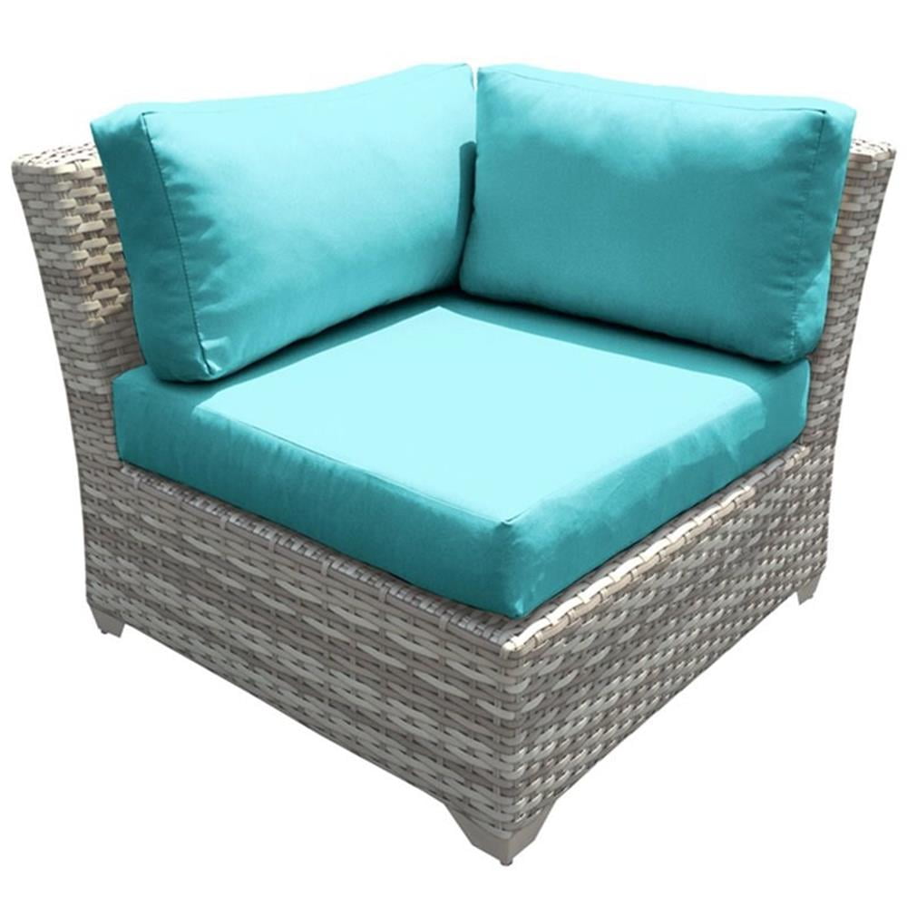 TKC Fairmont Corner Patio Chair in Turquoise (Set of 2) - Walmart.com