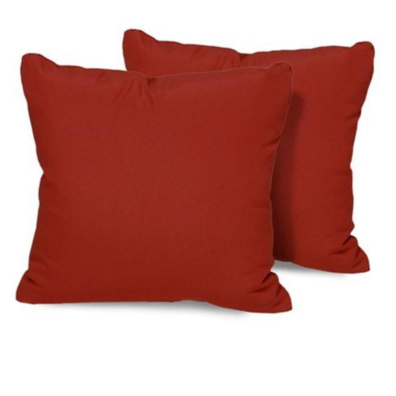 TKC Outdoor Throw Pillows Square in Terracotta (Set of 2) - Walmart.com