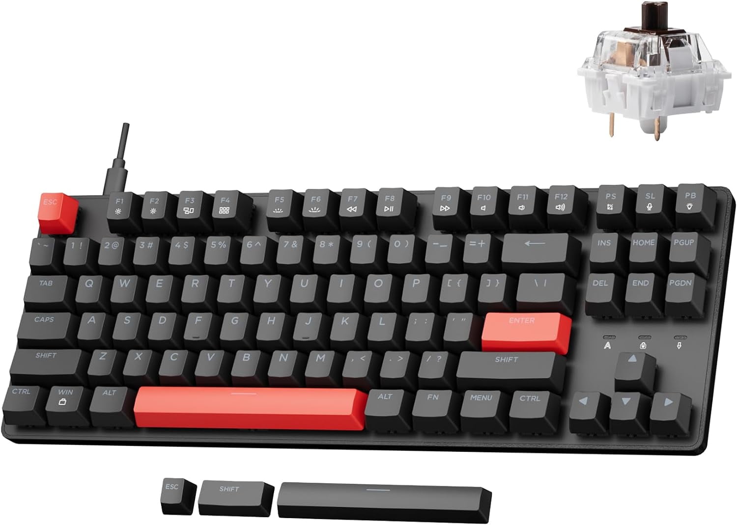 TKL Mechanical Gaming Keyboard: Experience the Lemokey X1, a highly ...