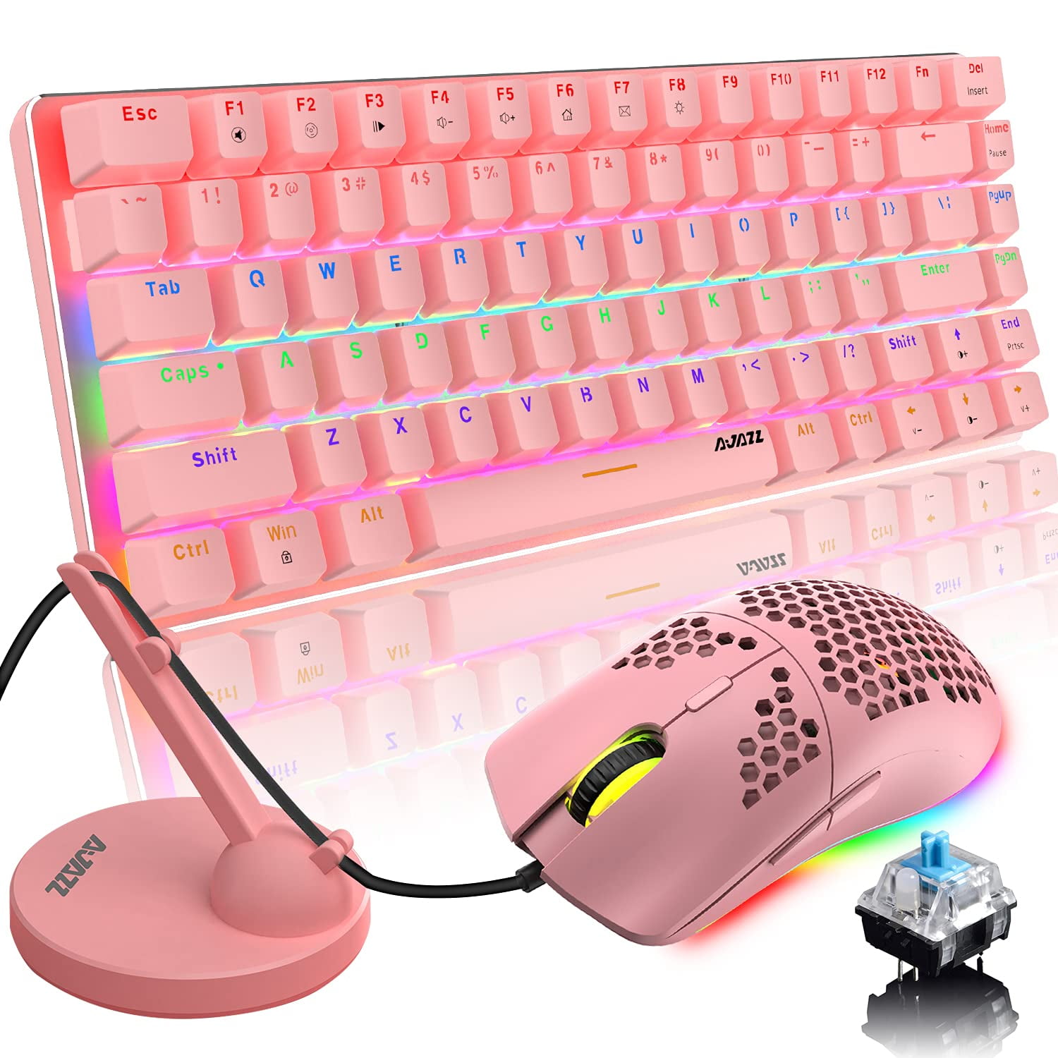 TKL Wired Gaming Keyboard and Mouse Mouse Bungee,Gaming Mouse Pad ...