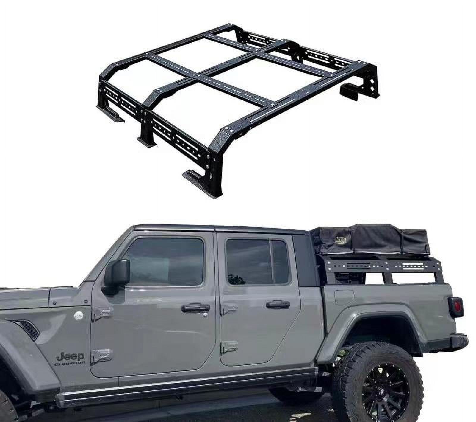 TKMAUTO Plus Truck Adjustable Bed Rack Cargo Carrier Compatible with ...