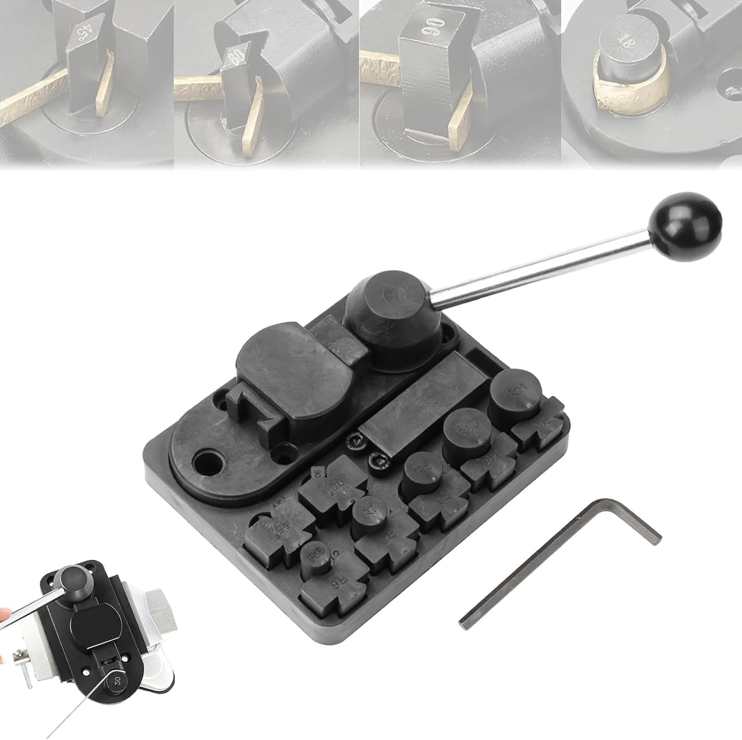 TKNIBEEN Adjustable Metal Wire Bend Jig Kit, Ring Bender Tool for Spoon ...