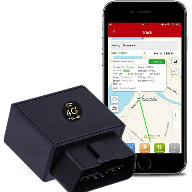 TKSTAR 4G GPS Tracker for Vehicles OBDII Car GPS Tracker Real Time Anti ...