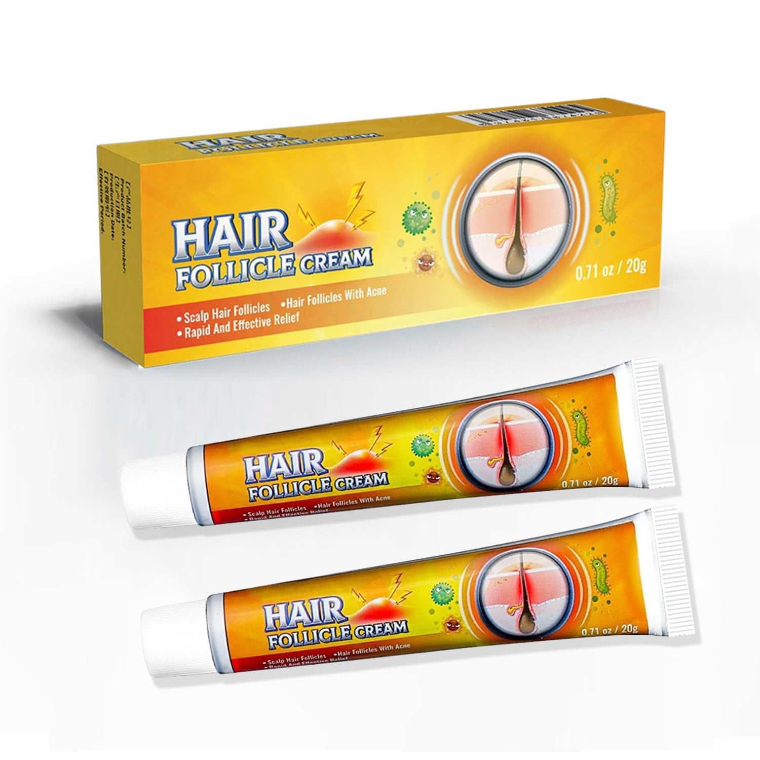 TKTT Folliculitis Cream, Folliculitis WHF2 Treatment, Effective ...