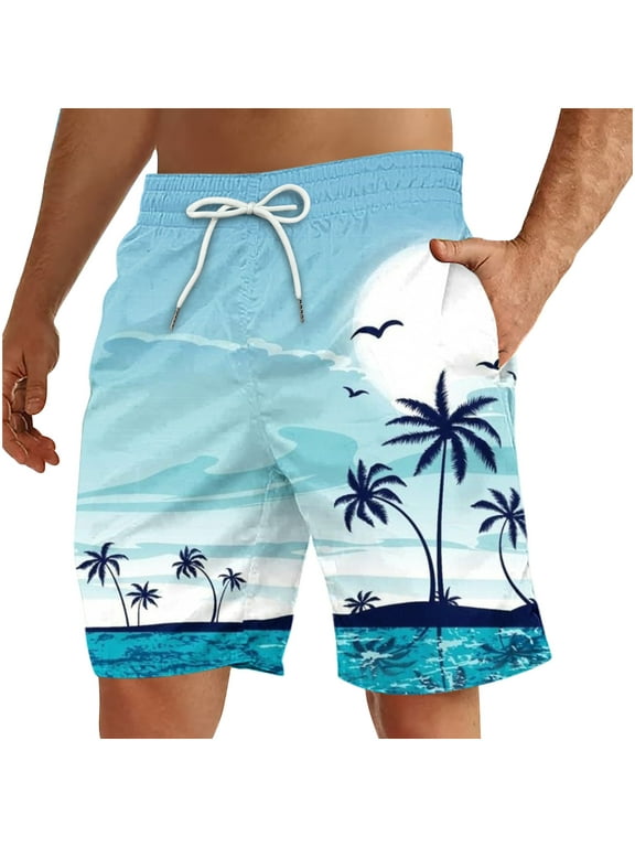 Brnmxoke Big and Tall Swim Trunks for Men,Mens Swimming Trunks Swim ...