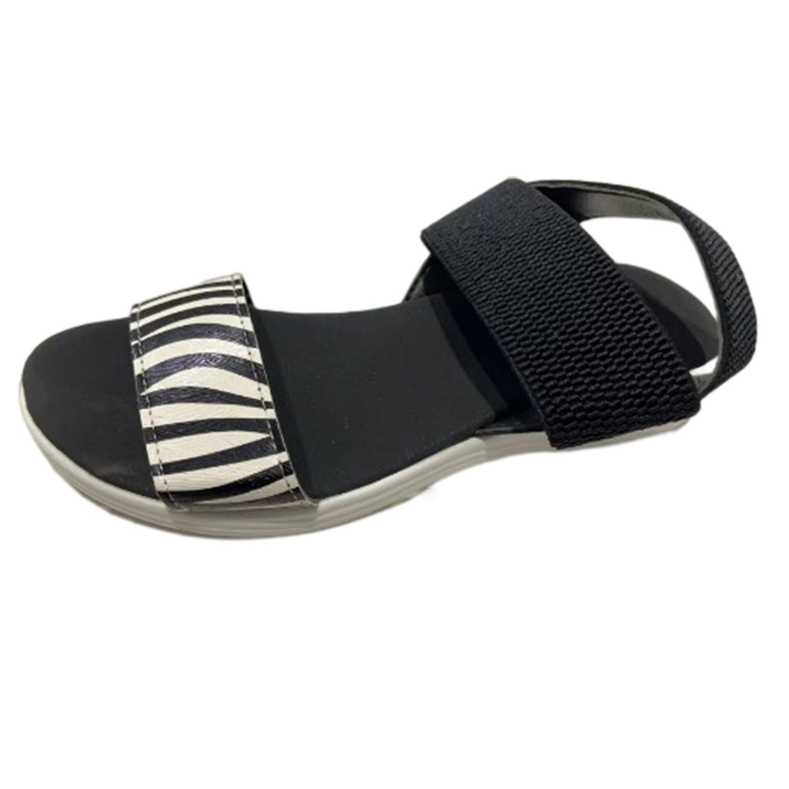 Tkycmsuaki Wedge Sandals For Women Elastic Strap Low Wedge Sandals Open Toe Dress Platform Shoes