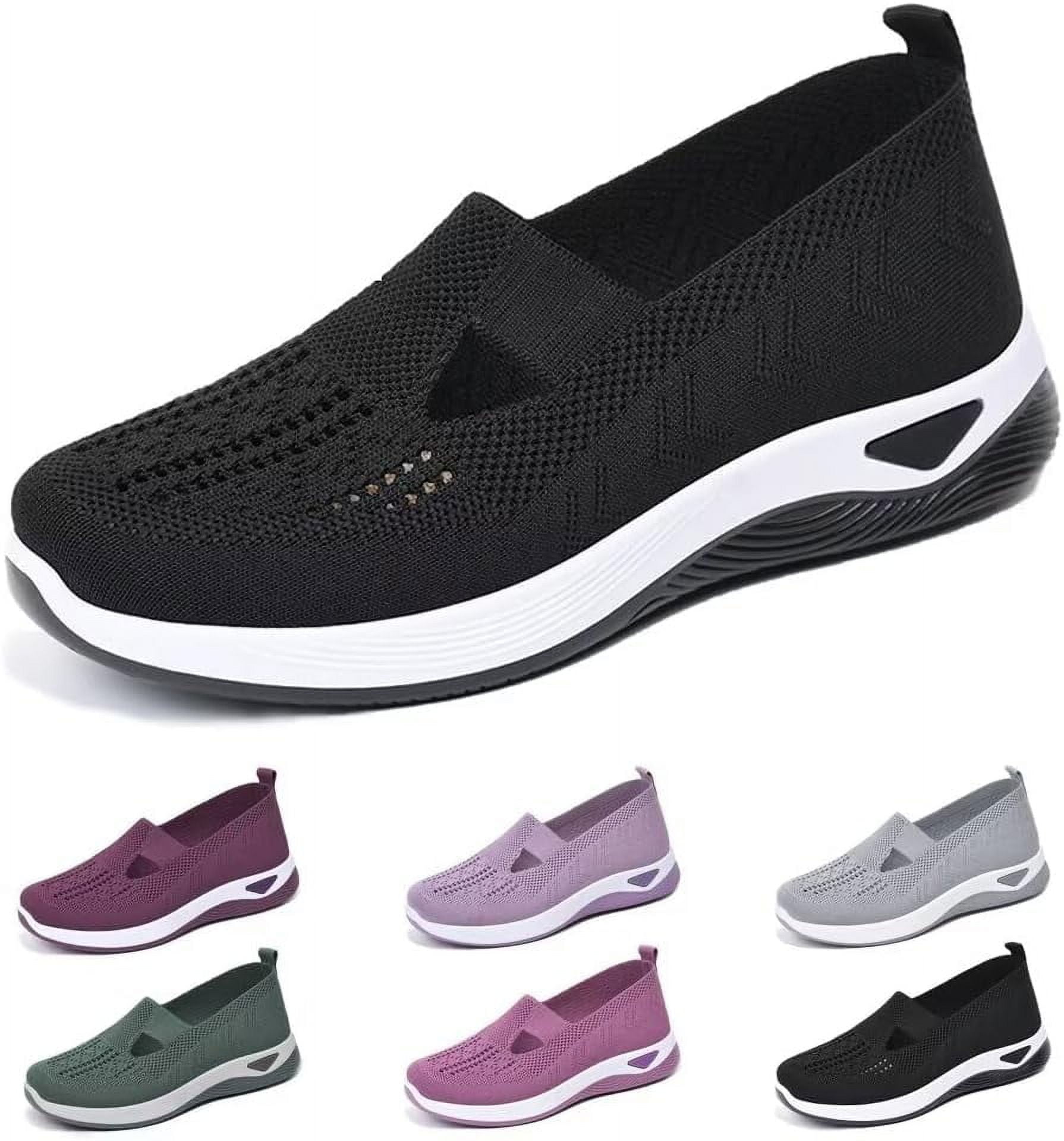 TKing Fashion 2024 New Women's Walking Shoes Wove Breathable Soft ...