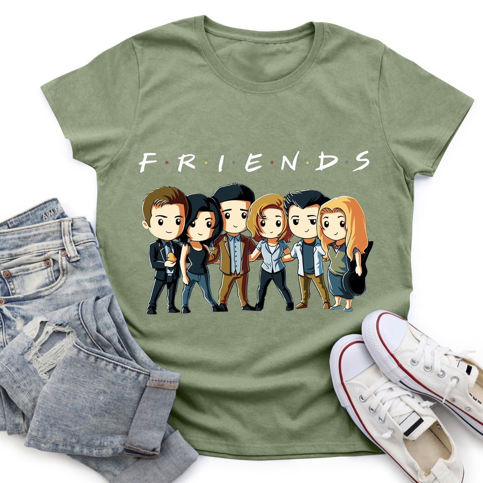 TKing Fashion FRIENDS T-shirts Friends TV Show Merchandise, Women's ...