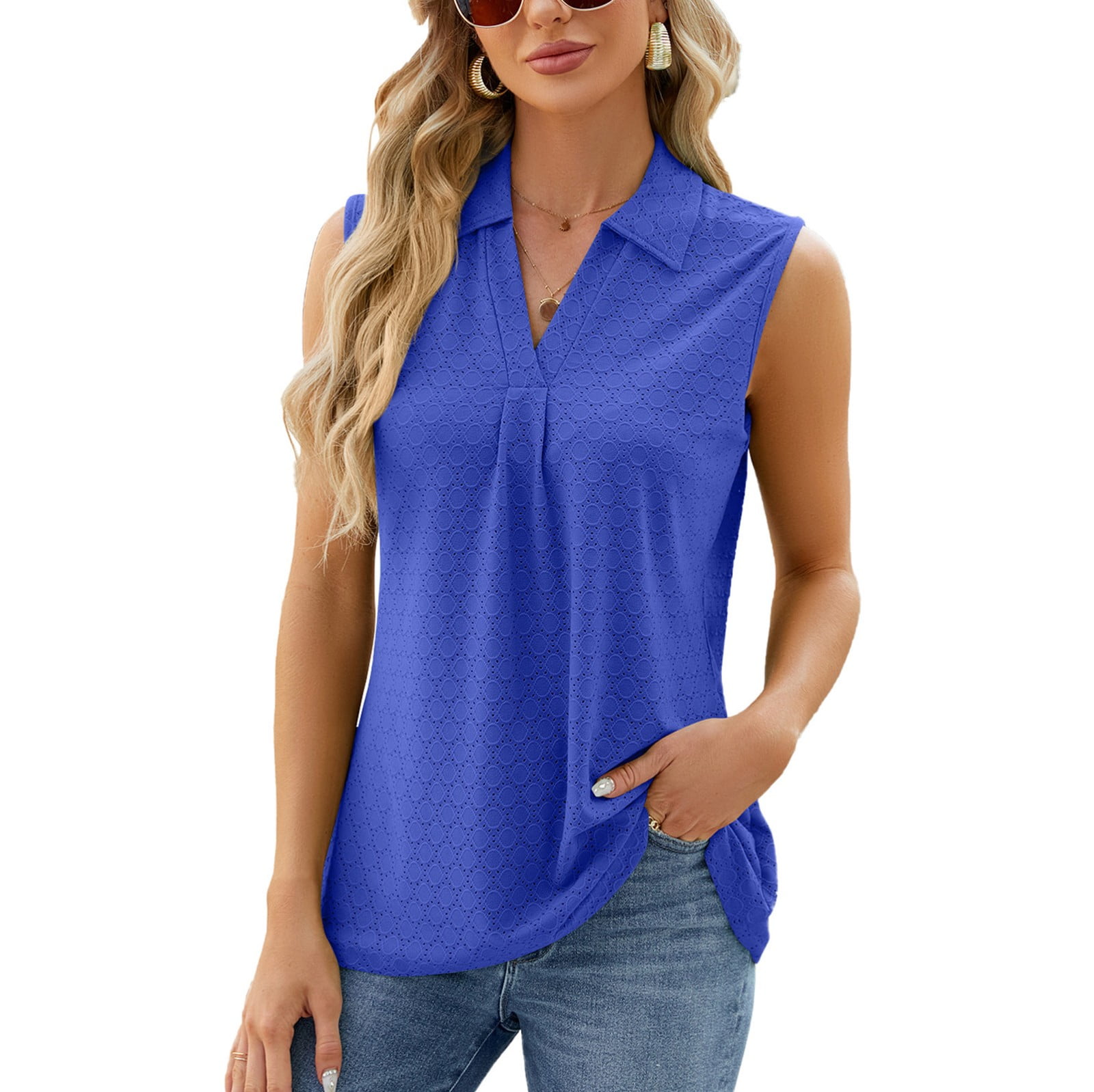 Tking Fashion Tank Tops For Women Workout V Neck Loose Fit Basic Y2k