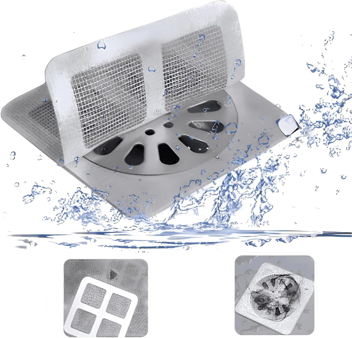 TKing Home 10PC Shower Drain Cover Hair Catcher/Shower Drain Mesh ...