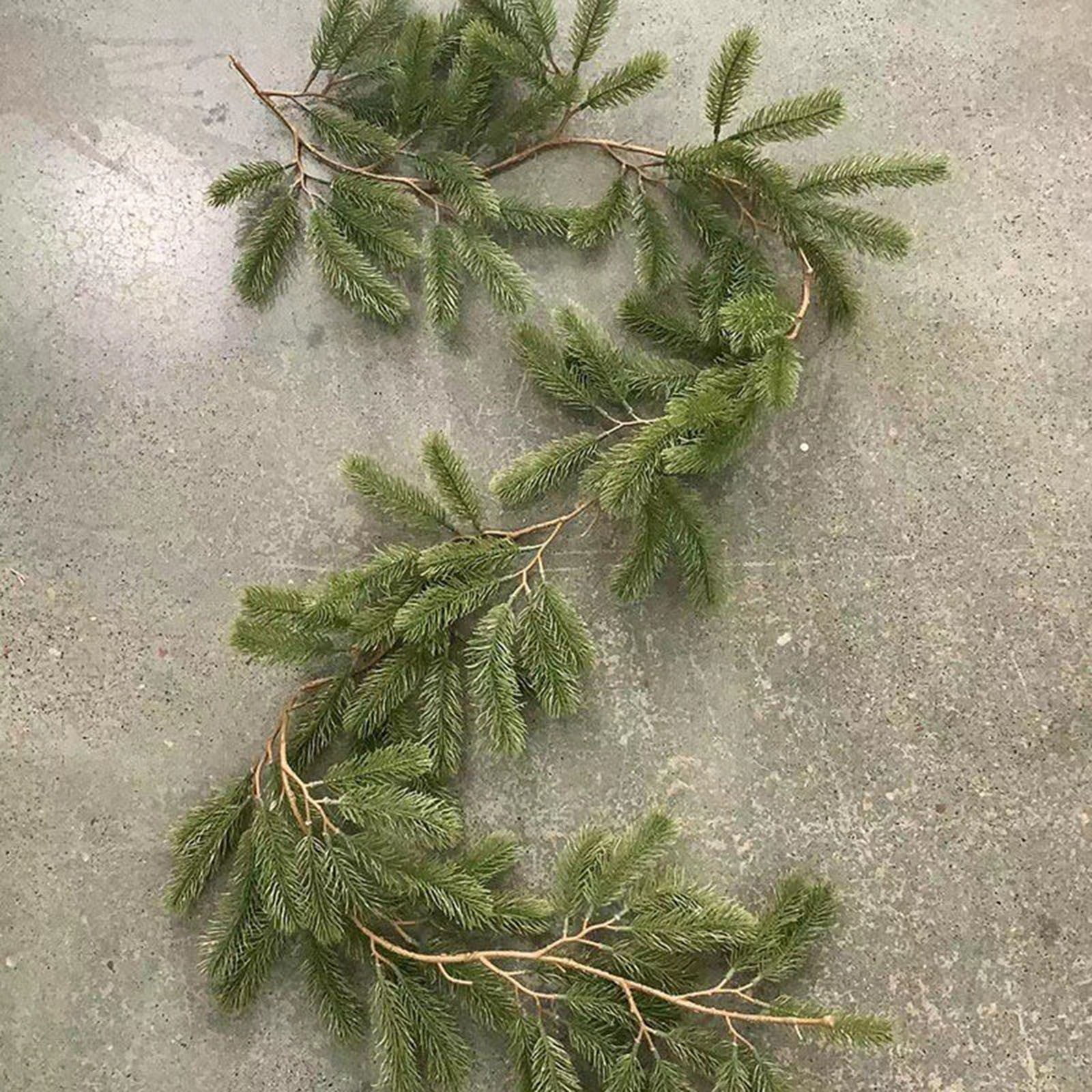 TKing Home Artificial Norfolk Pine Garlands, Real Touch Winter ...