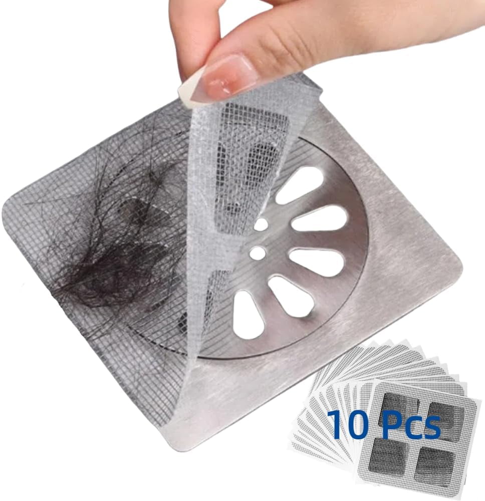 TKing Home Disposable Hair Drain Stickers, 2024 Upgraded Floor Drain ...