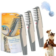 BOSHEL Pet Dematting Comb - Double Sided Grooming Brush with Safe ...