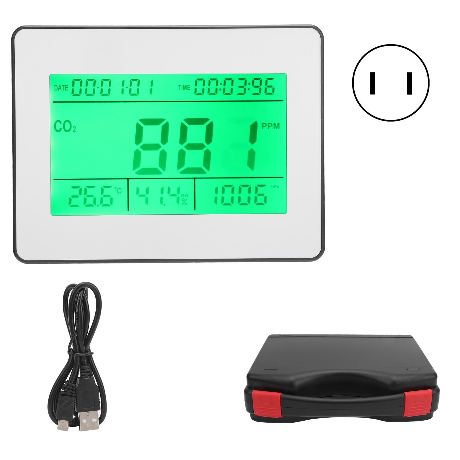 TL‑2000A Multifunctional CO2 Meter Temperature Humidity Recorder Air ...