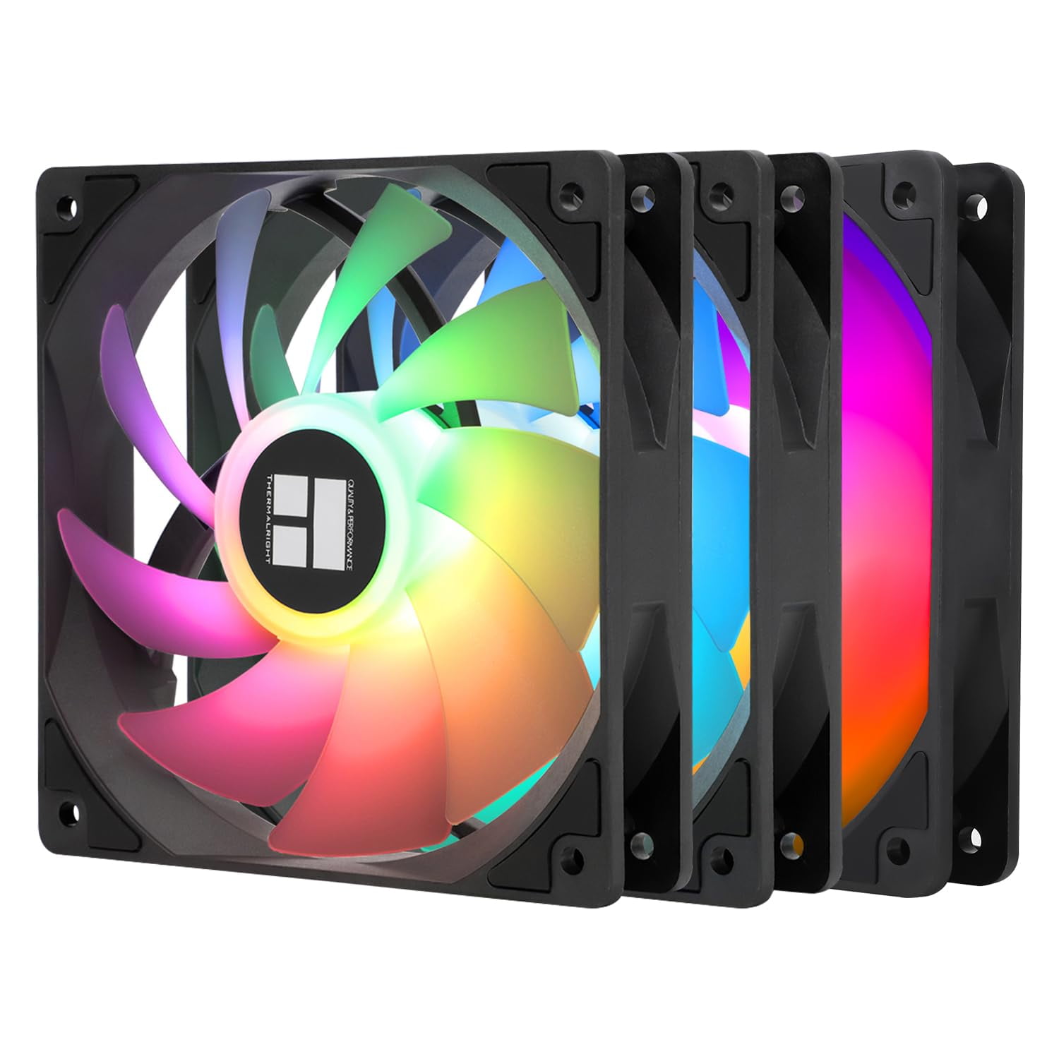 TL-C12C-S X3 CPU Fan,120mm 4pin PWM Silent Computer Case Cooler Fan ...
