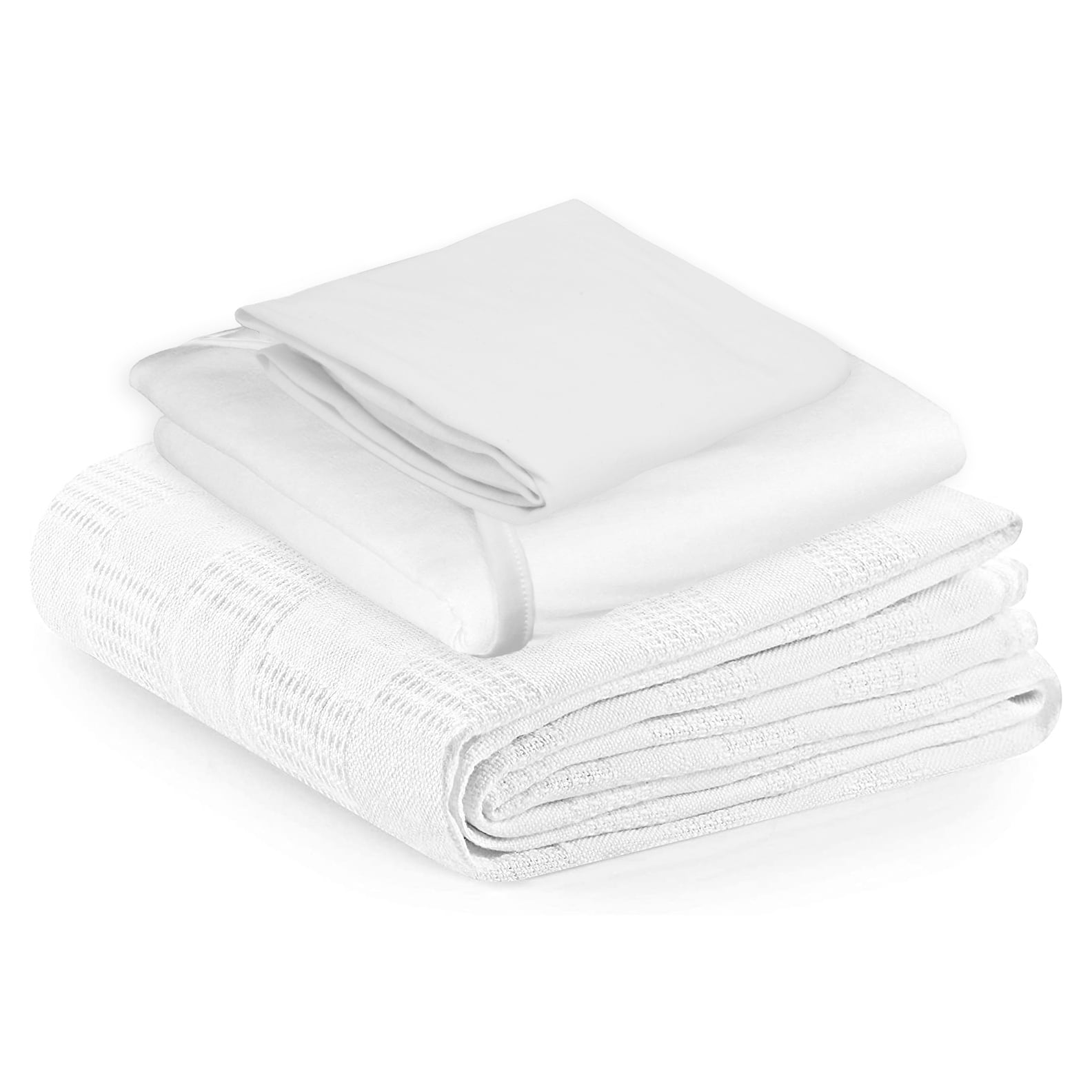 TL Care Health Home Medical Sheets Set, Cotton/Poly Blend, Fitted Sheet ...