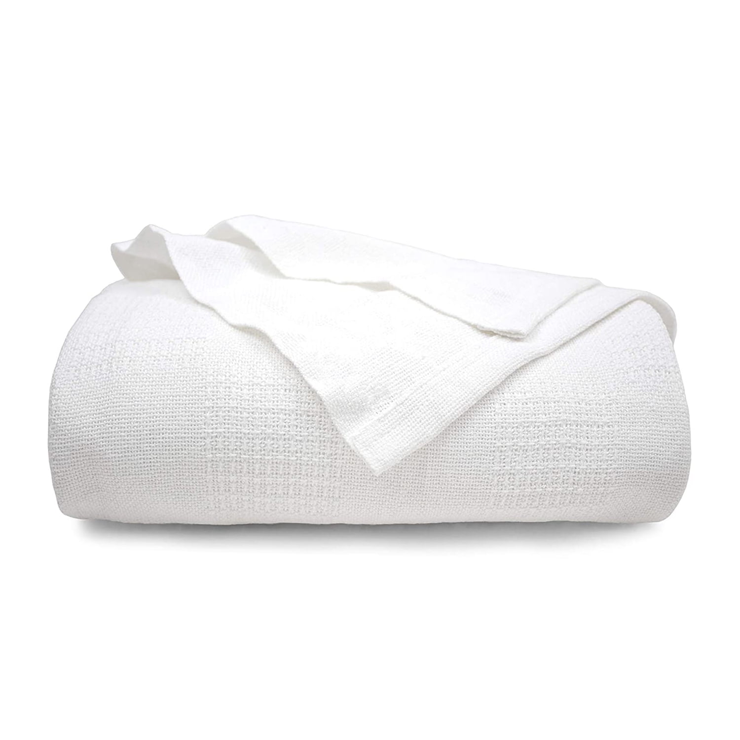 TL Care Health 100% Cotton Knit Hospital/Twin Bed Blanket, Durable ...