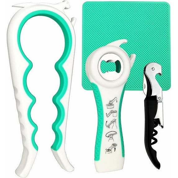 TL New 6-in-1 Bottle Opener Set Functional Kitchen Bottle Opener Tool ...