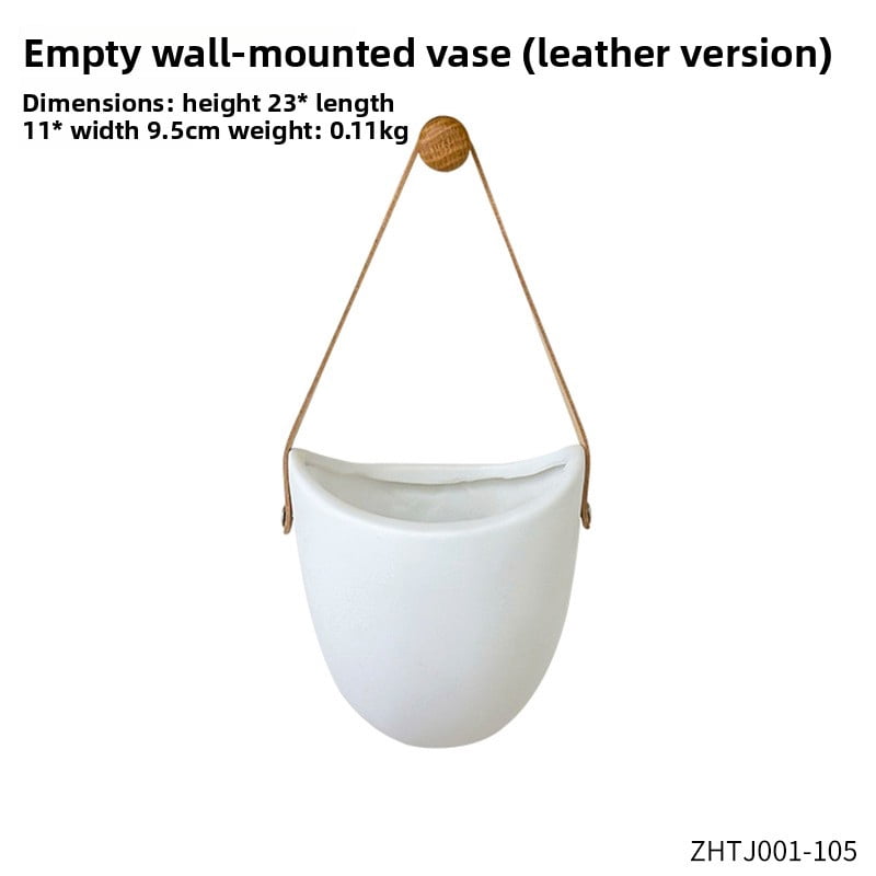 TL new wall-mounted hydroponic vase, white creative wall flower ...
