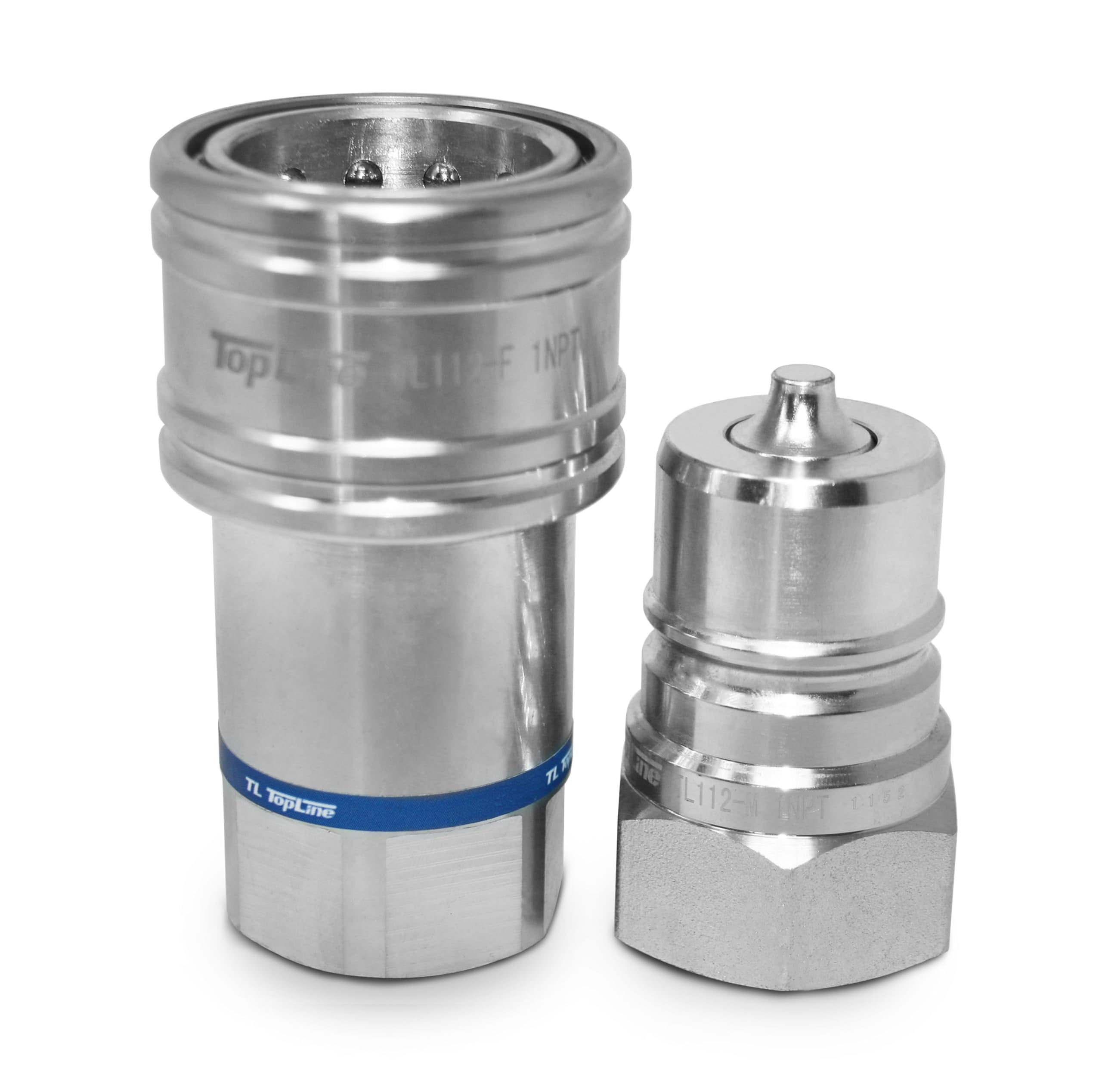 TL112 1 NPT Hydraulic Quick Connect ISO 7241-A type Coupler Set, 1 body ...