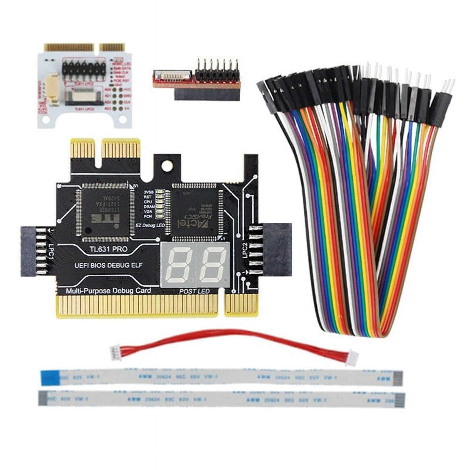TL631 Pro LPC-DEBUG Diagnostic Card+Expansion Card PCI PCI-E Mini ...