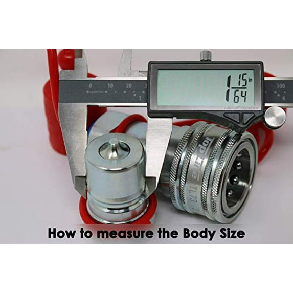 TL73 3/4" NPT Thread Hydraulic Coupler Set ISO 7241-B 3/4" body Poppet ...